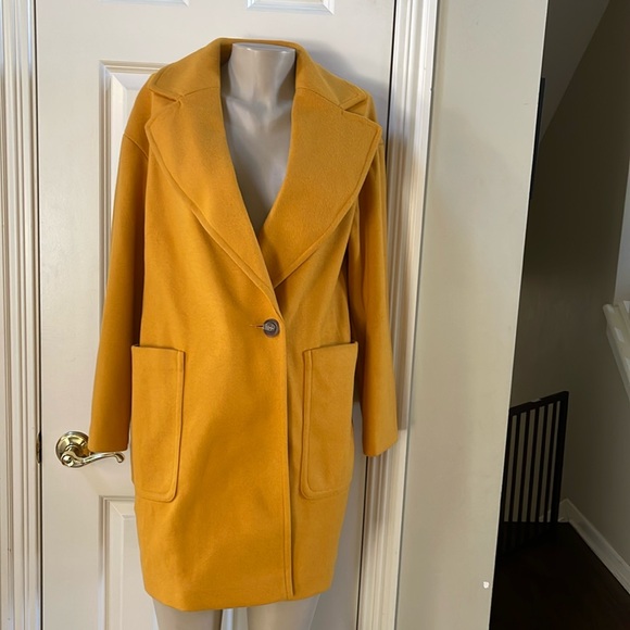 Topshop | Jackets & Coats | Nwt Topshop Golden Hay Button Coat Us Size ...